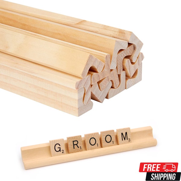 Wooden Scrabble Rack - Etsy