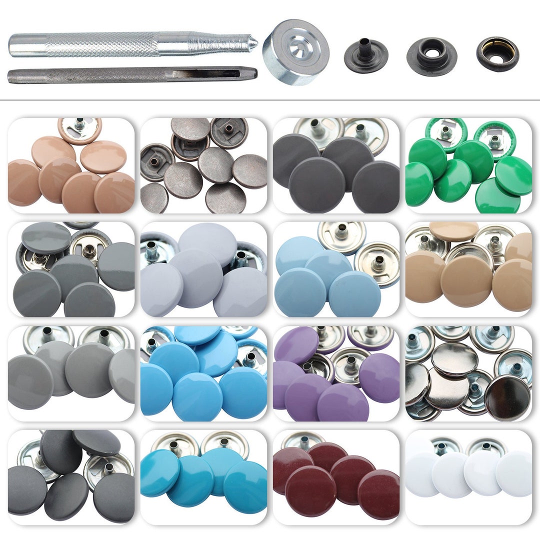 Snap Fastener Kit, Snap Fasteners With Punch Plier, Hand Fixing Tool ...