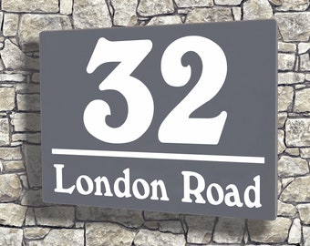 Modern Floating House Sign Plaques House Sign House Door Sign House ...