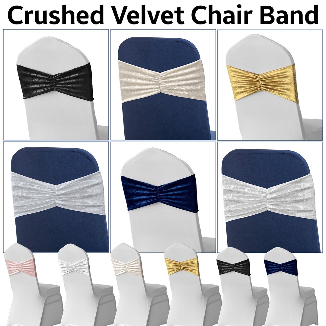 Velvet Chair Sashes Chair Band Velvet Chair Cover Band for - Etsy