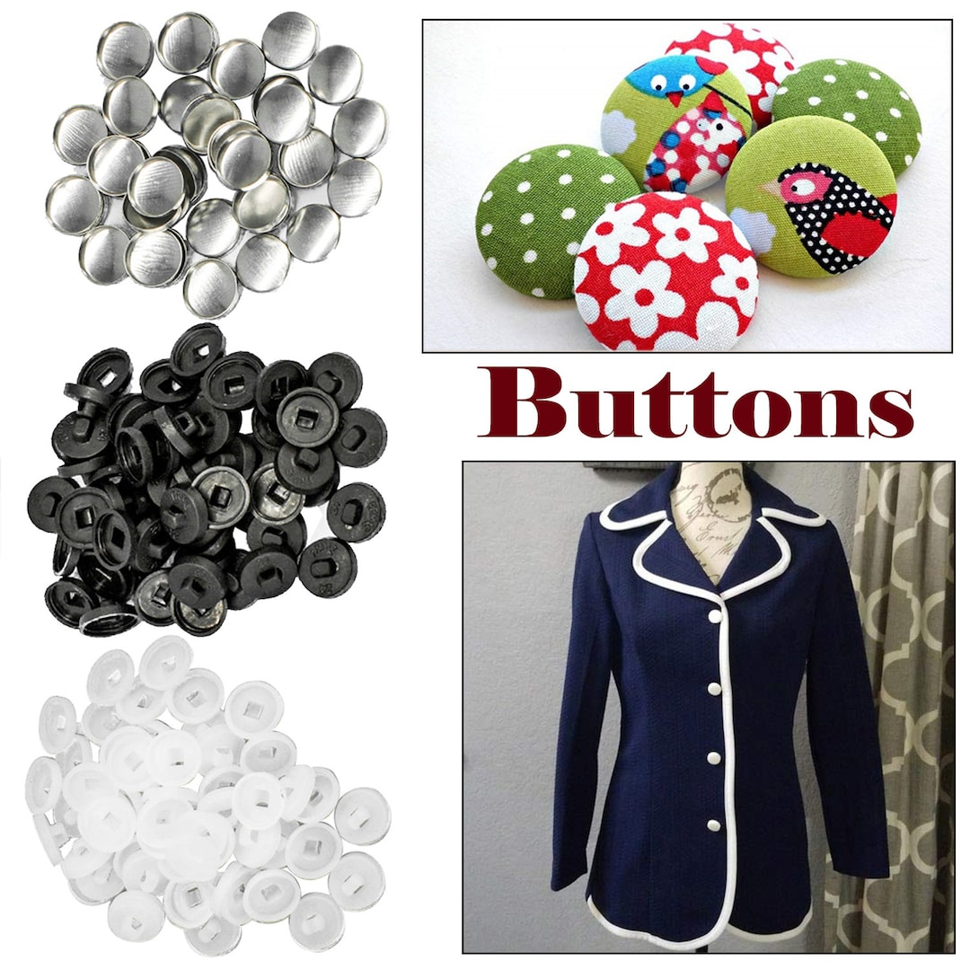 Aluminum Plastic Buttons, Plastic Back Tacks, Round Plastic Buttons ...