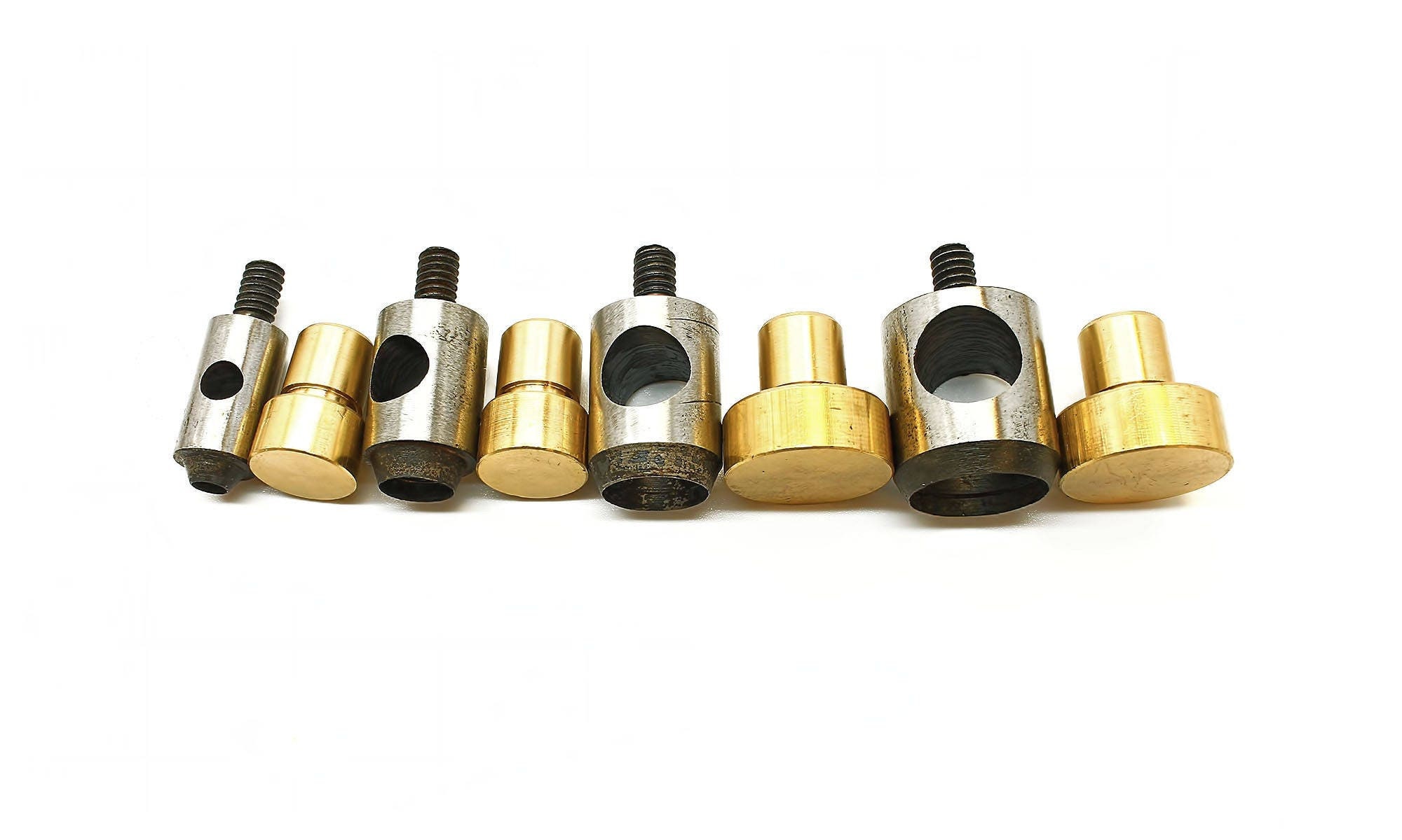 Hole Punch Dies Set, Brass Hollow Punch Set, Multi Sized Tool Cutter ...
