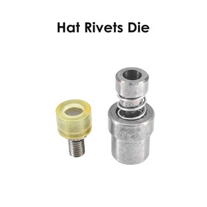 Rivets Fixing Dies Set, Hand Press Green Machine Dies Set for Leather ...