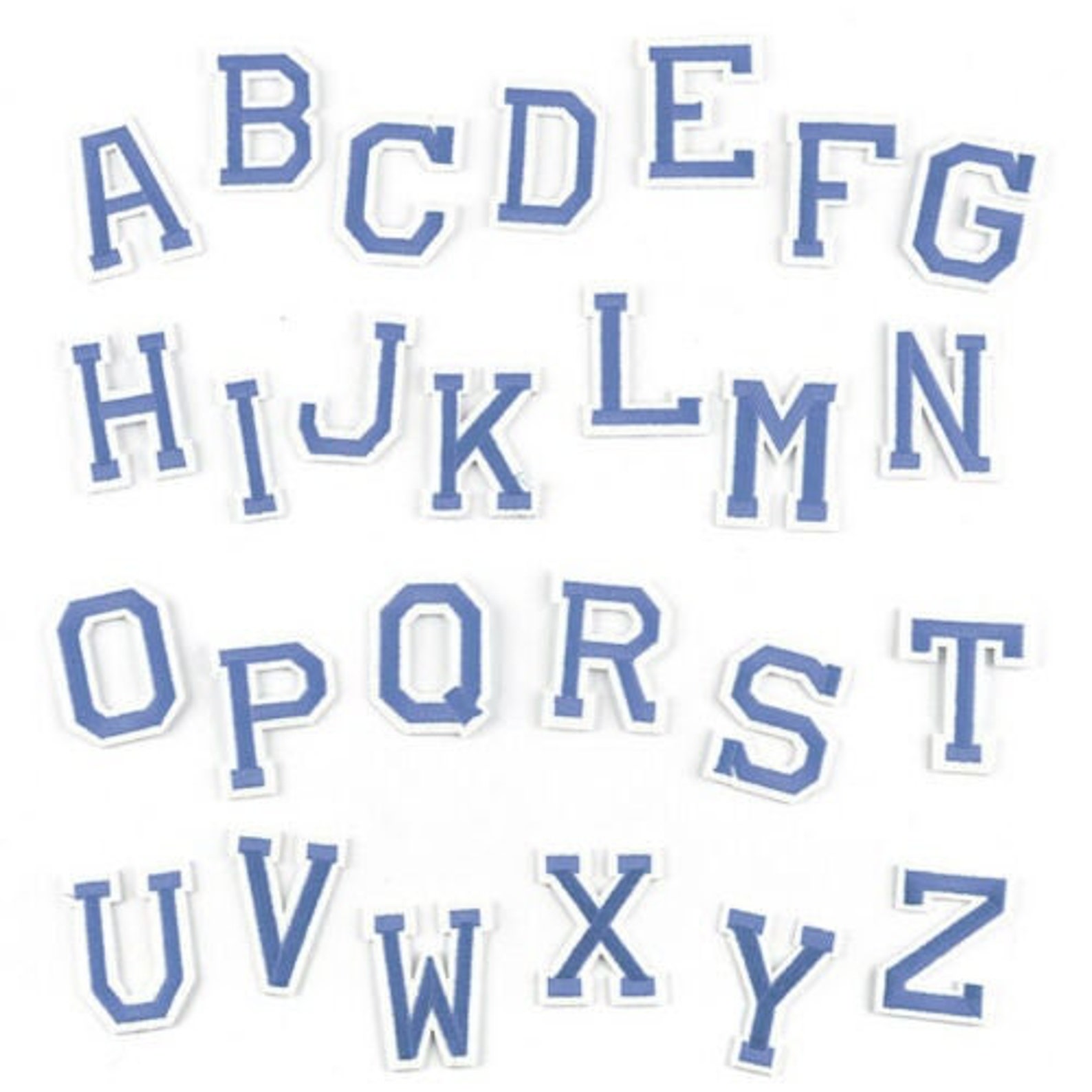 Baby Blue Letter Patch Patches Iron on Letters Sew on Letters - Etsy