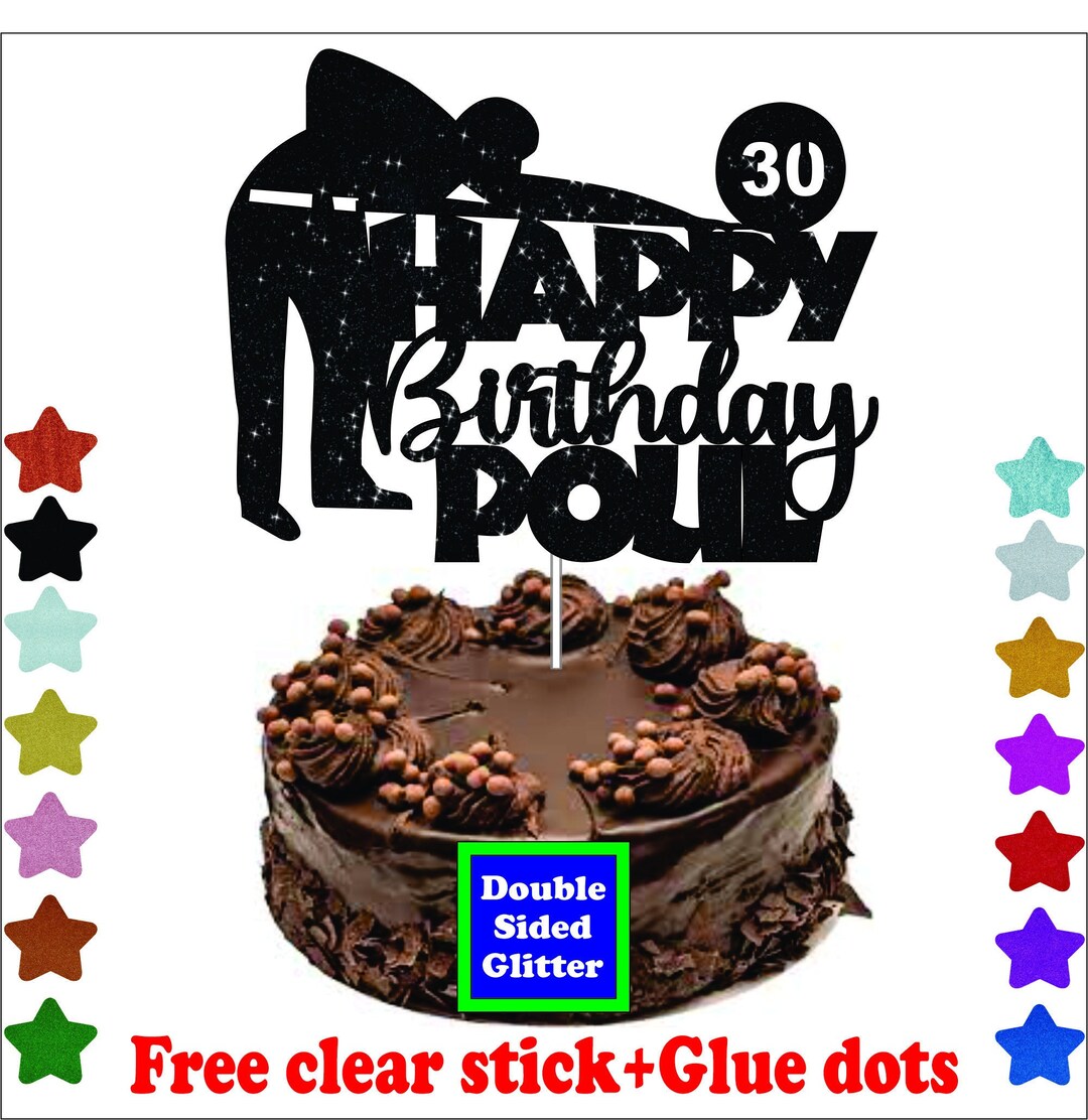 Snooker/pool Player Cake Topper, Choose Your Name & Age, Personalized ...