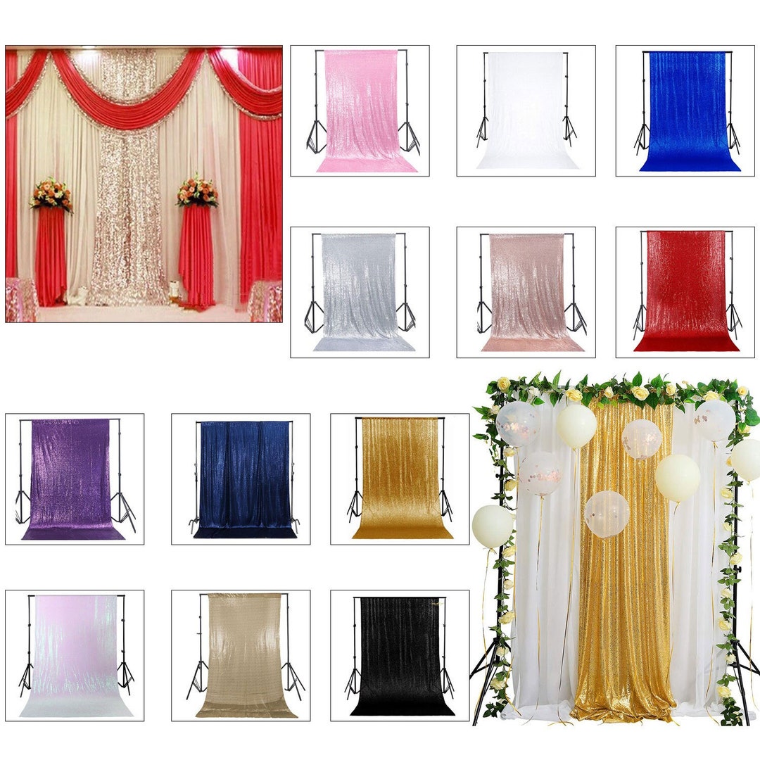 Backdrop Curtains Sequin Photography Streamer Sequin Curtains Ideal ...