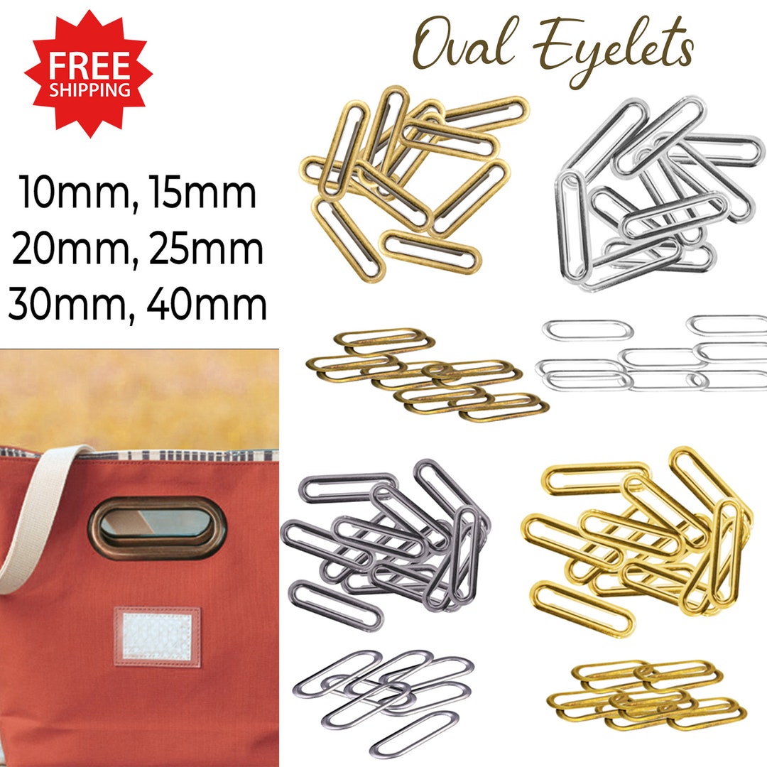 Metal Oval Eyelets, Eyelets Grommets, Rust Proof Oval Eyelets With Oval ...
