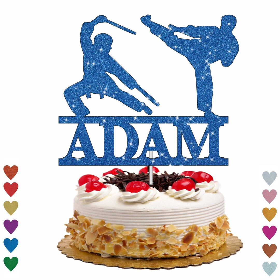 Personalized Karate Birthday Cake Topper, Karate Theme Party, Karate ...