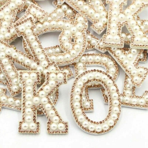 Pearl Iron on Letters - Etsy