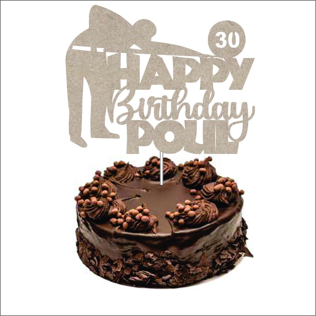 Snooker Pool Birthday Cake Topper, Snooker Player Cake Picks, MDF ...