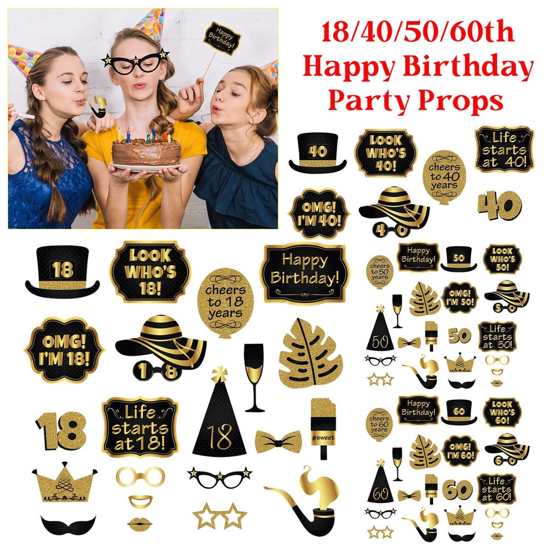 Birthday Photo Booth Prop Happy Birthday Prop for Photoshoots - Etsy