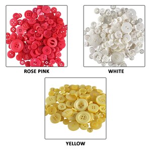Different Size & Colour Plastic Buttons, Plastic Sewing Buttons for ...