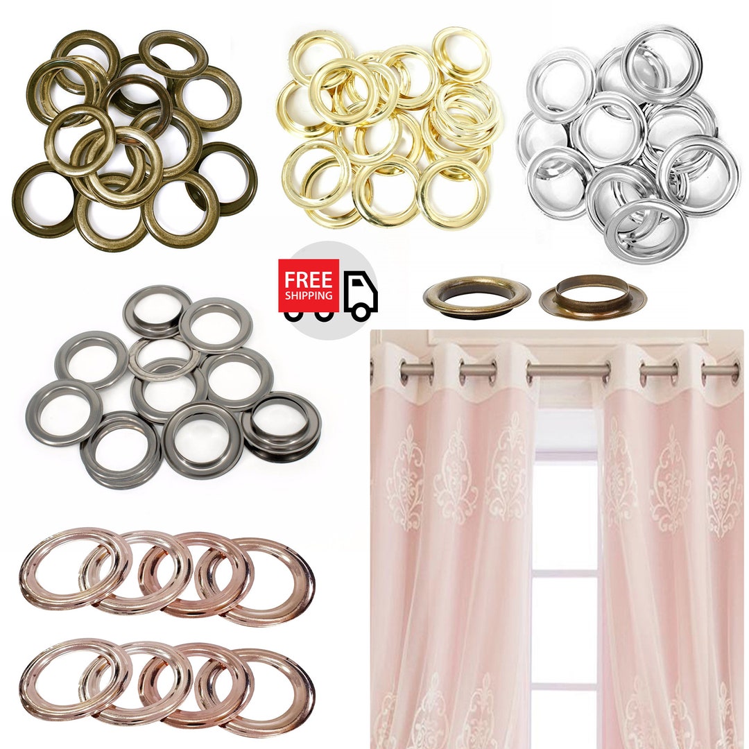 30mm Curtain Eyelets Grommets, Brass Eyelets Grommets Ring With Brass ...
