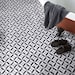 Geometric Mosaic Tile Design Sheet Vinyl Flooring Roll for Kitchens ...