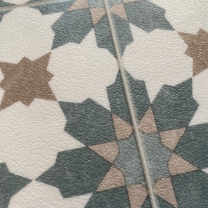 Sheet Vinyl Flooring Linoleum in Moroccan Tile Effect Pattern - Etsy
