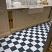 Checkerboard Sheet Vinyl Flooring Lino in Black and White Tile Effect ...