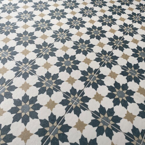 Sheet Vinyl Flooring in Moroccan Tile Design for Kitchens and - Etsy