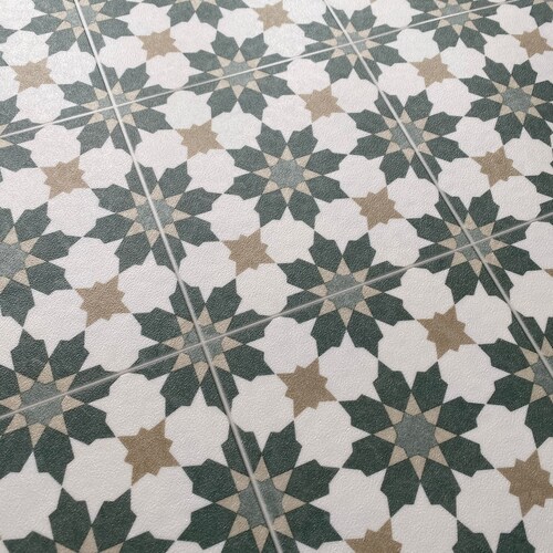 Sheet Vinyl Flooring Lino in Decorative Moroccan Style for - Etsy