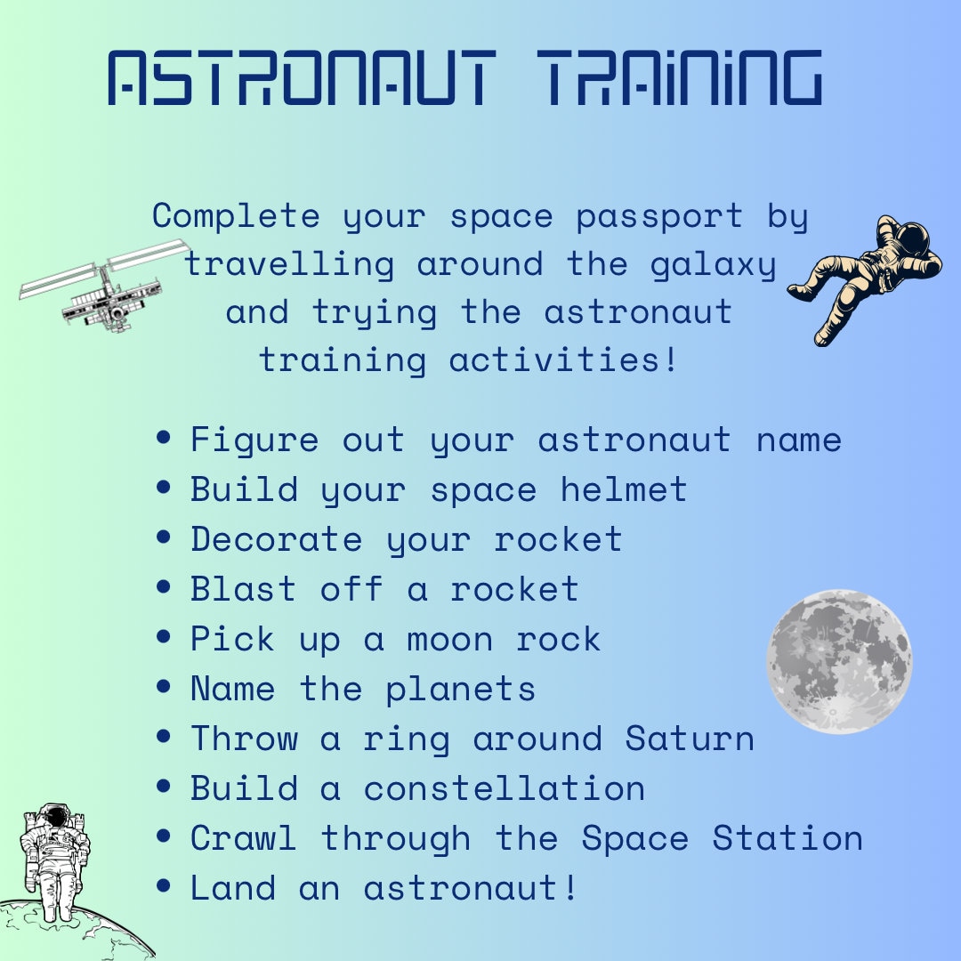Astronaut Training Party Printable Pack - Etsy