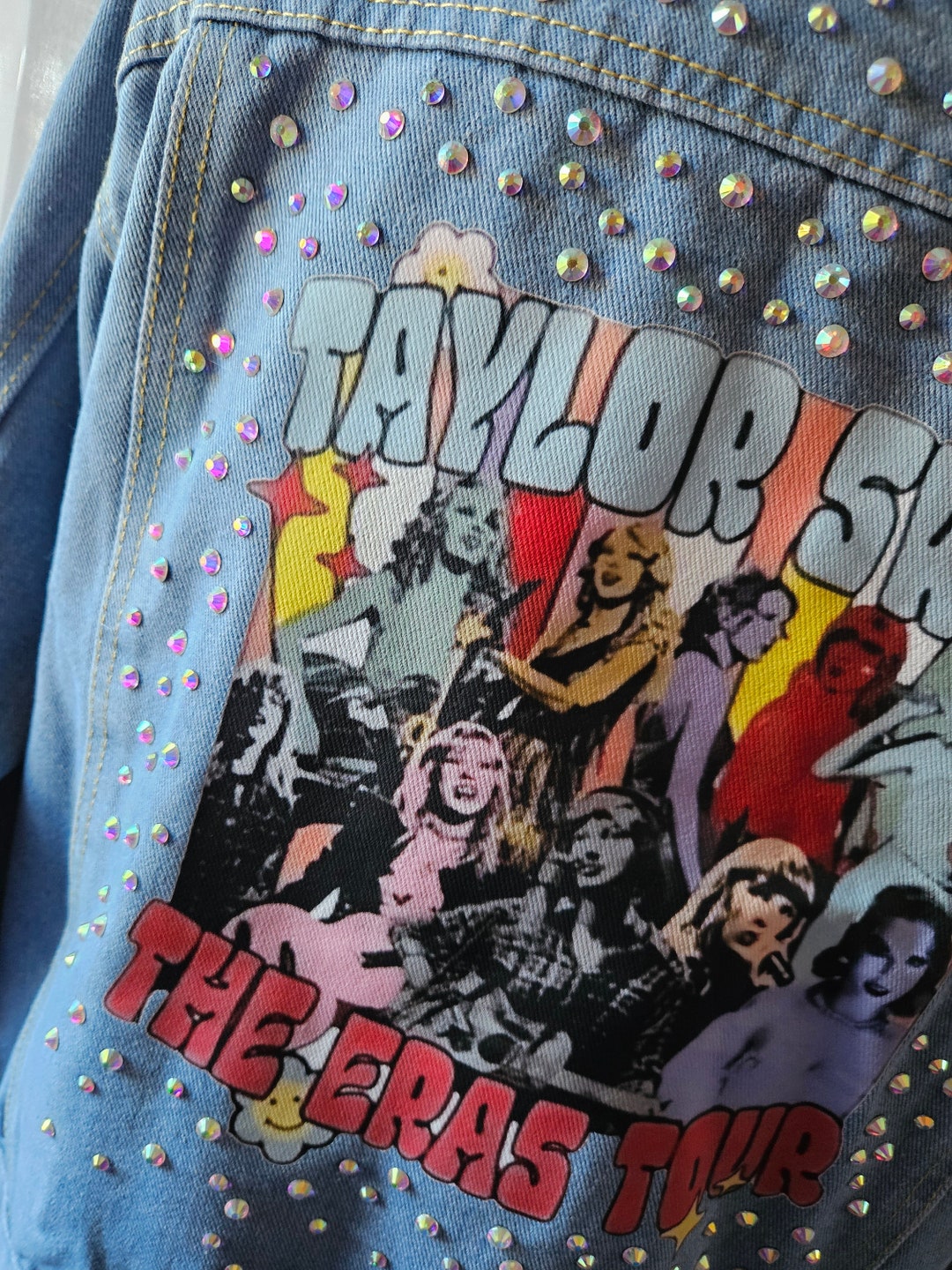 Swift Lover Denim Jacket ERAS Tour Taylor Jacket Jacket for the ERAS ...