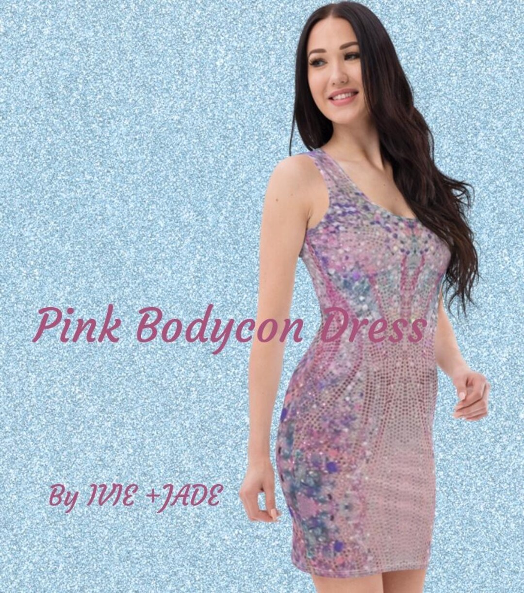 Pink Cruel Summer Inspired Sparkle Print Dress | Unique Dress for ...
