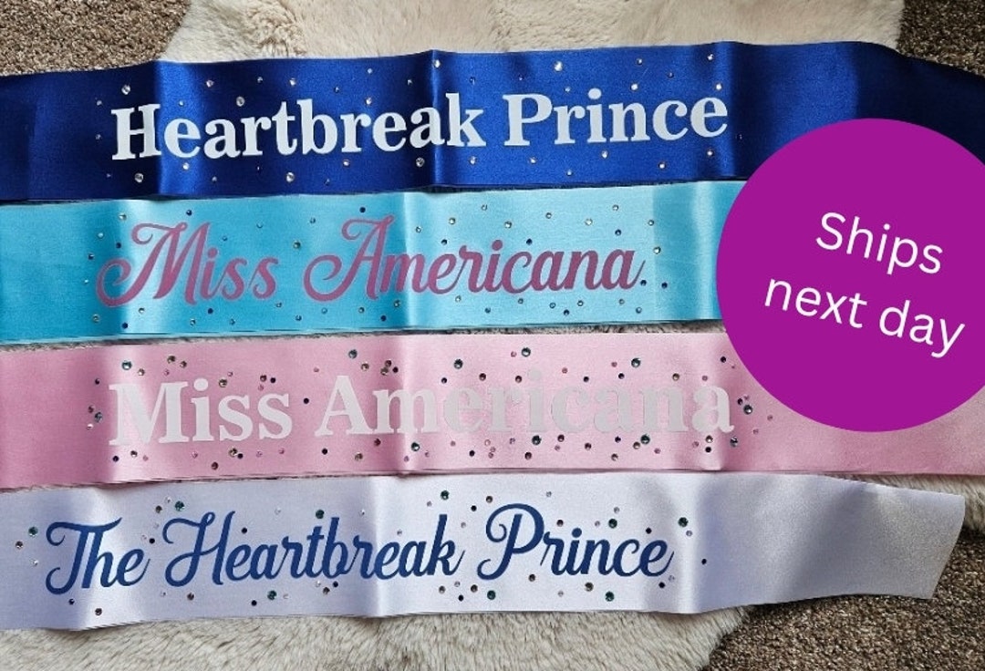 READY to Ship Pageant Sash With Rhinestones Couples Outfit for Eras ...