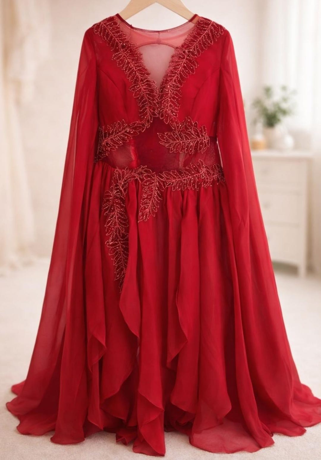 Girls Berry Faeriecore Dress – Pop Tour–inspired Fairy Performance Gown ...