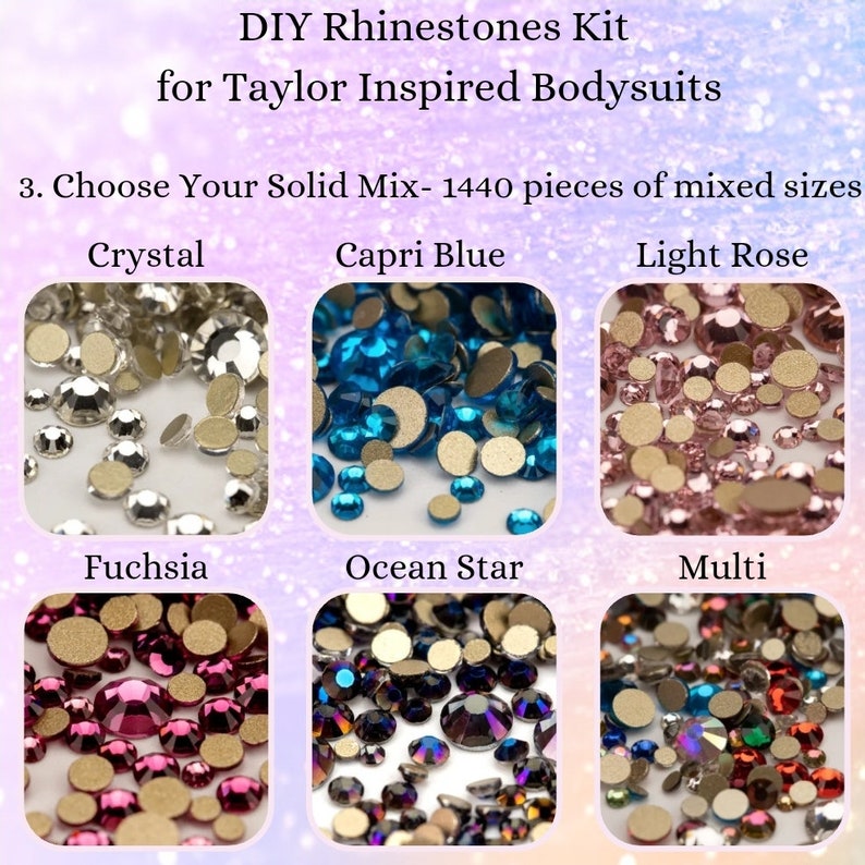 DIY Rhinestone Kit for Taylor Inspired Bodysuits Embellish - Etsy UK