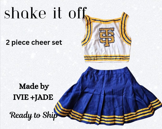 Ready to Ship Taylor Inspired Cheer Outfit- Shake It off Crop Top and ...