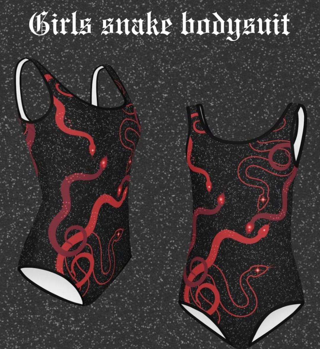 GIRLS Red Snake Bodysuit Costume | Taylor Inspired Bodysuit | Kids ...