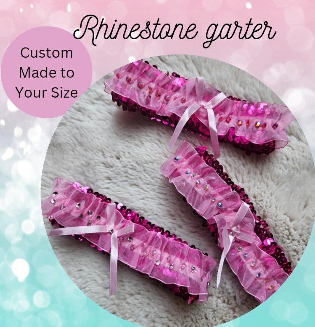 Pink Rhinestone Garter to Coordinate With Our Inspired Bodysuits ...