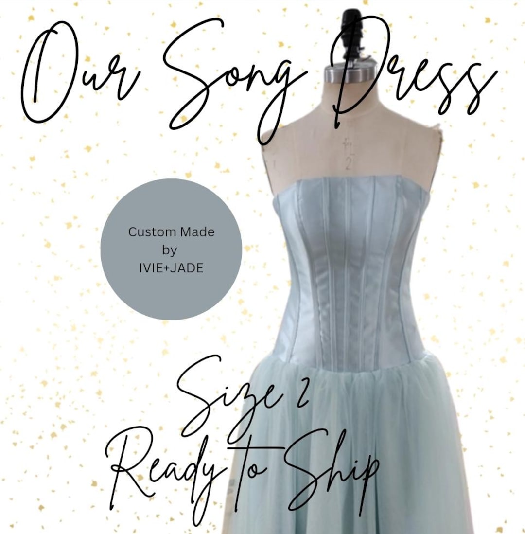Ready to Ship Baby Blue Our Song Dress Size 2 | Celebrity Inspired ...