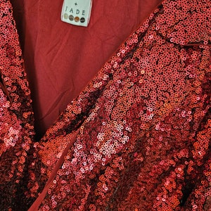 Red & Black Sequin Concert Tour Jacket | Taylor Inspired Sequins Duster ...
