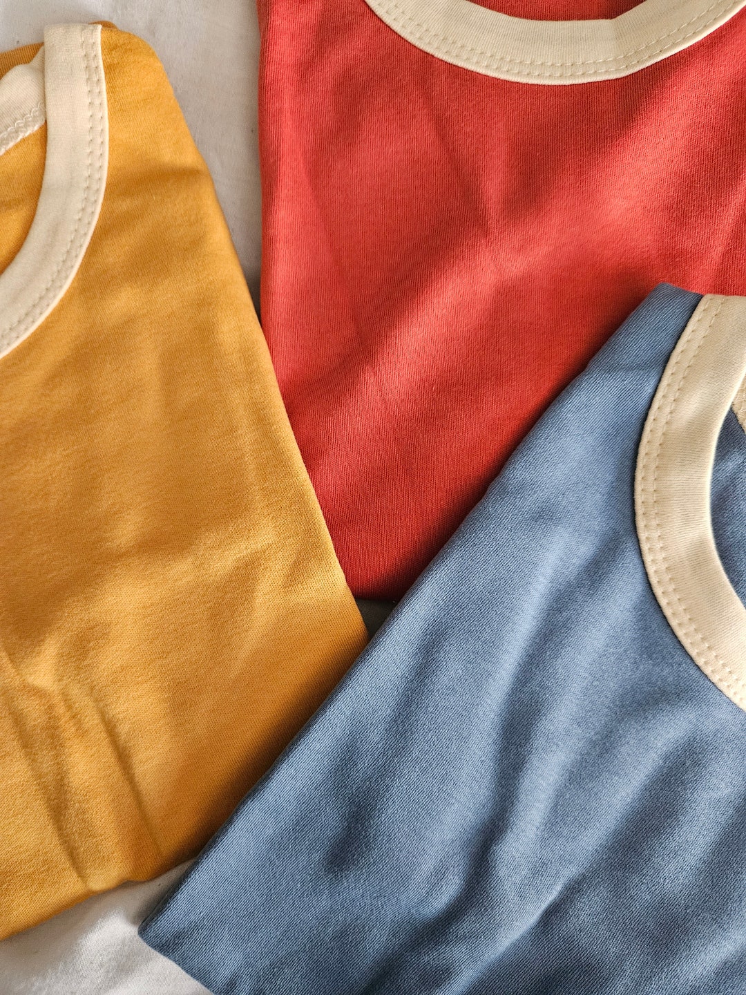 Retro Ringer Tee | Vintage Summer Clothing | Classic 70s Style Tshirt ...