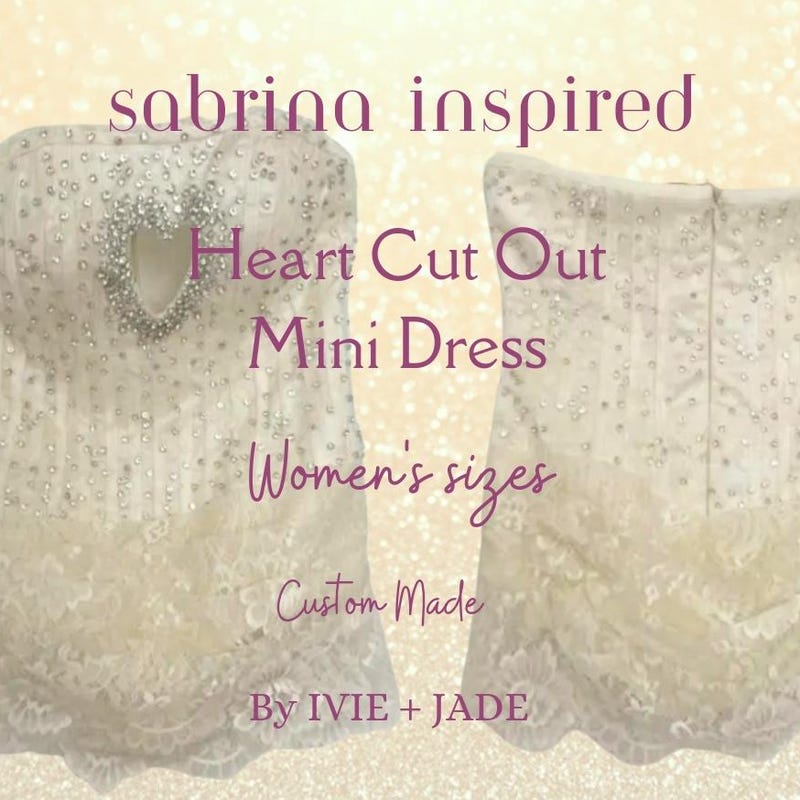 Sabrina Carpenter Heart Cut Out Dress - Etsy