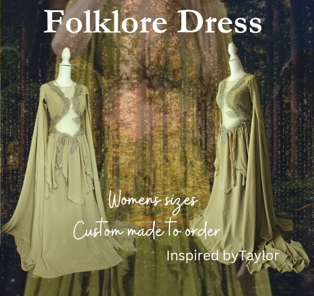Folklore Dress Taylor Inspired Folk Dress Swift Eras Tour Outfit ...