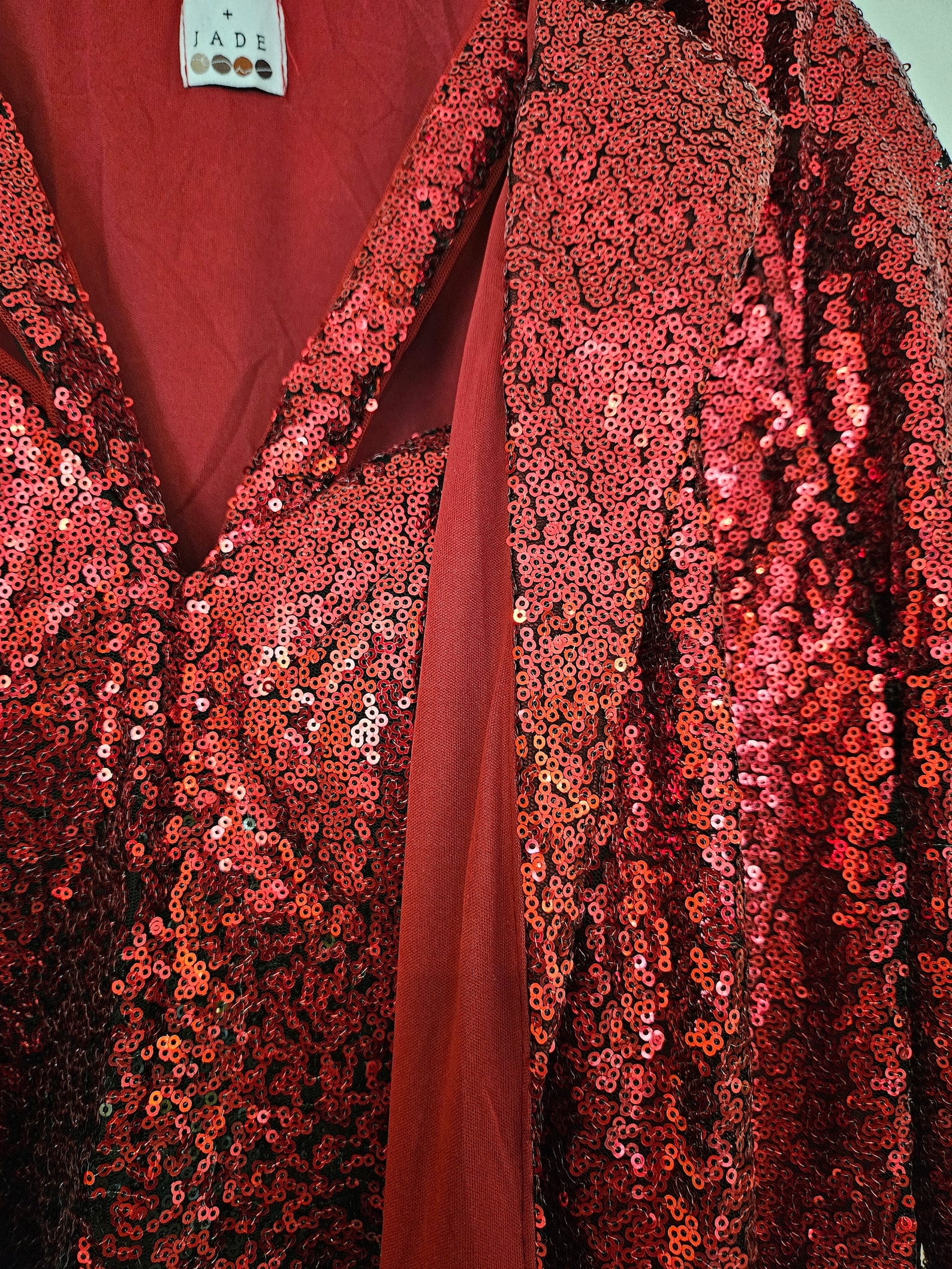 Red & Black Sequin Concert Tour Jacket | Taylor Inspired Sequins Duster ...