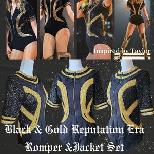 Reputation Era Bodysuit & Jacket Taylor Inspired Sequin Bodysuit Swift ...