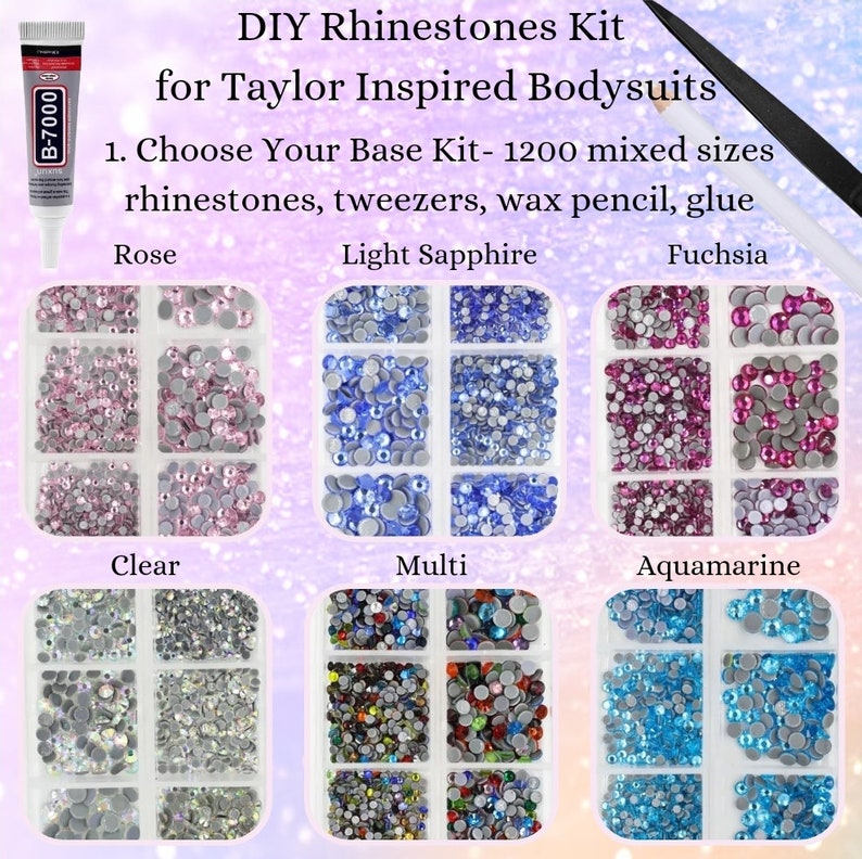 DIY Rhinestone Kit for Taylor Inspired Bodysuits Embellish - Etsy UK