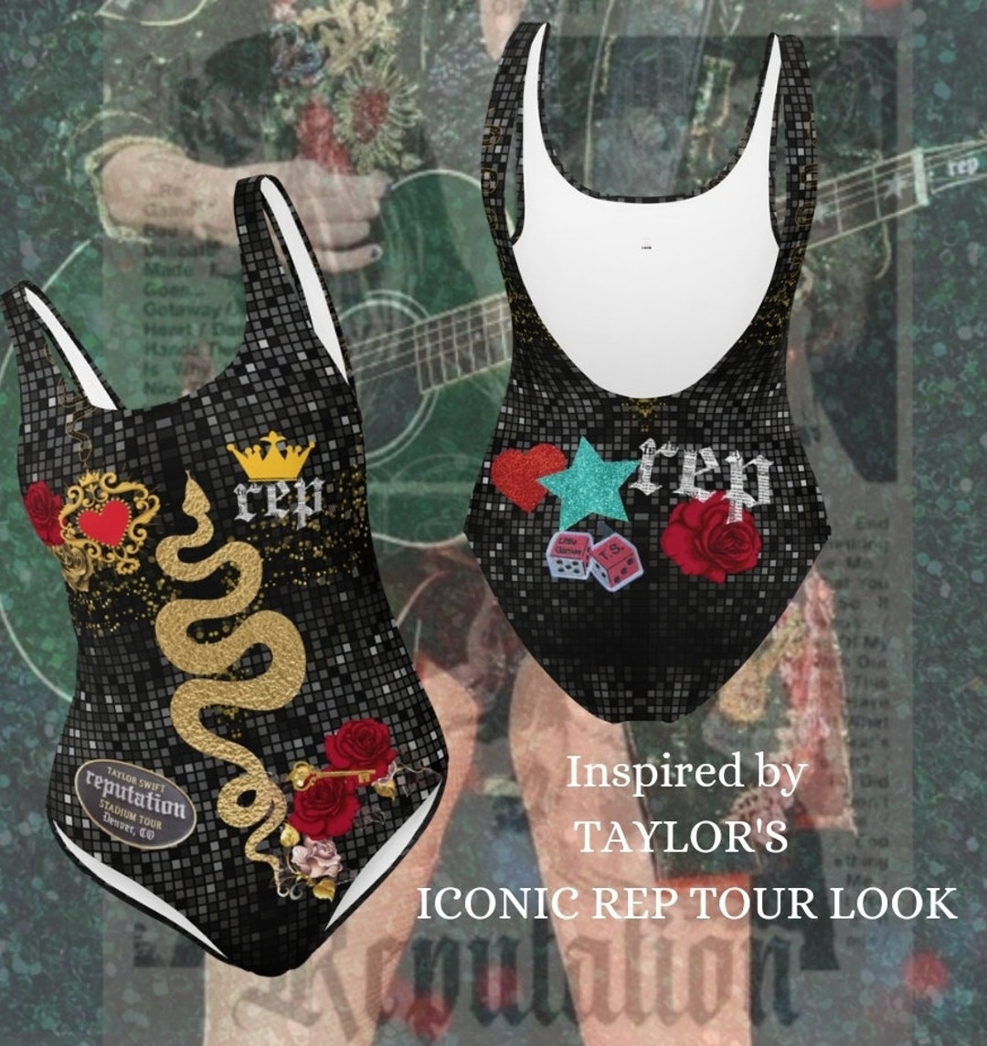 Reputation Era Bodysuit Taylor Inspired Black & Gold Snake Bodysuit ...