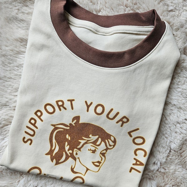 Womens Graphic Ringer T Shirt Etsy