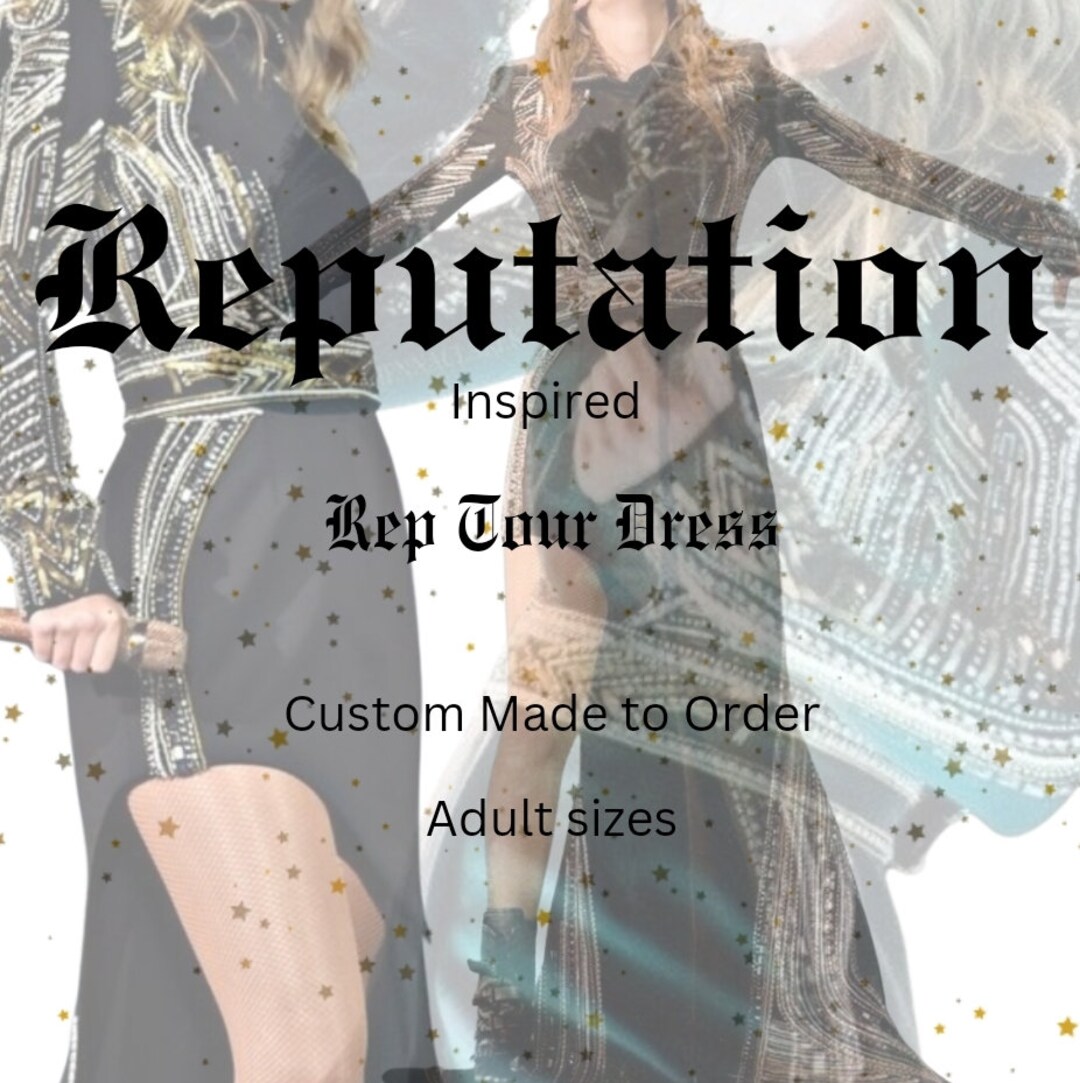 Custom Order for Amy Taylor Inspired Rep Tour Dress Black and Gold ...
