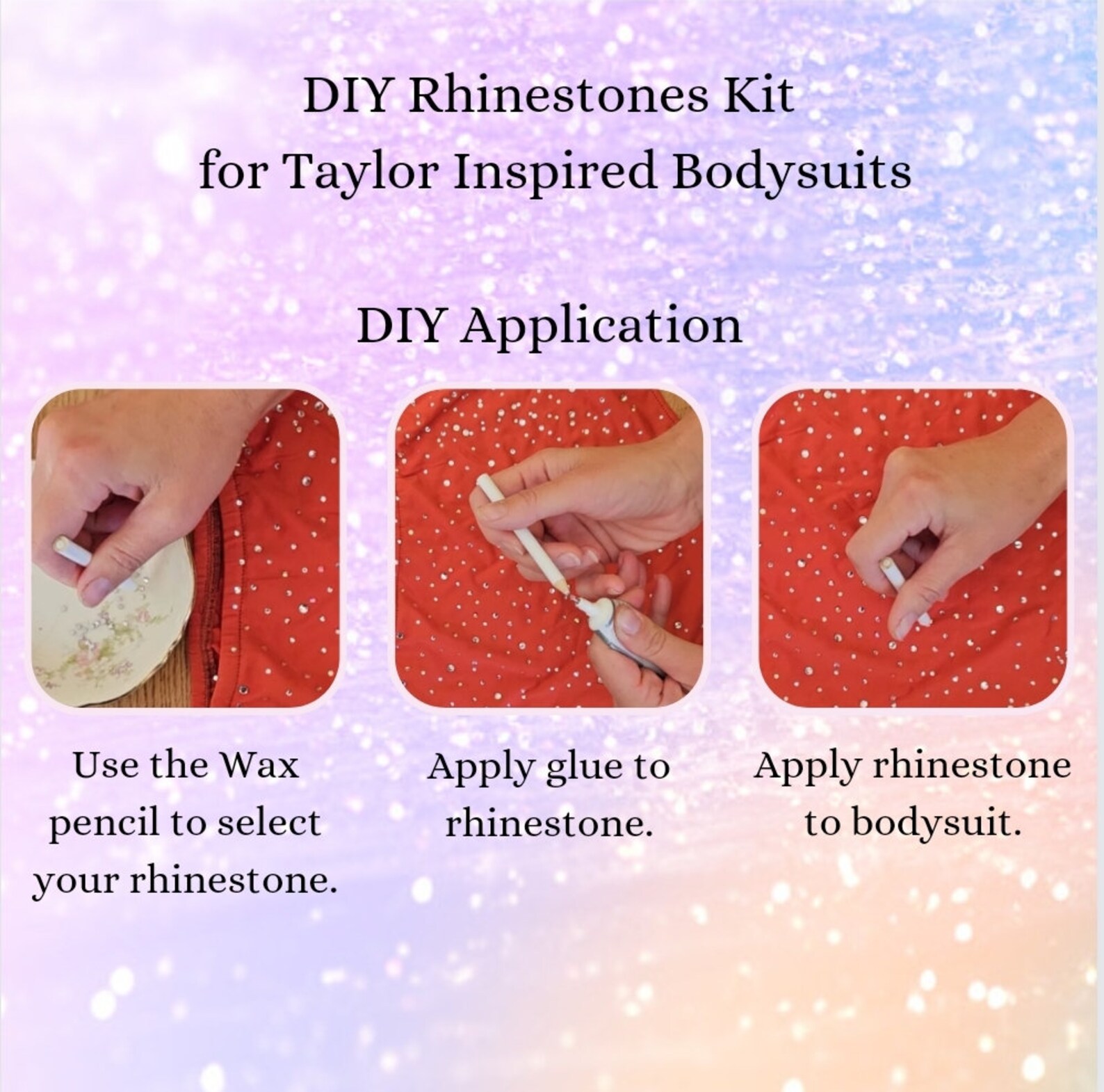 DIY Rhinestone Kit for Taylor Inspired Bodysuits Embellish - Etsy UK
