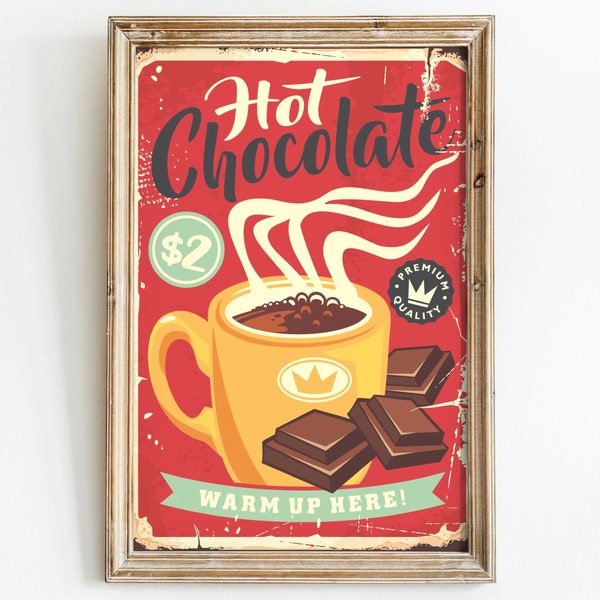 Hot Chocolate Poster - Etsy
