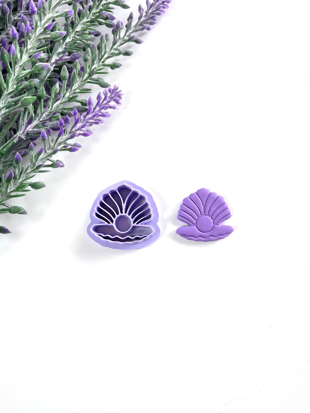 Seashell With Pearl Clay Cutter, Cute Beach Cutter, Sea Life Cutter ...