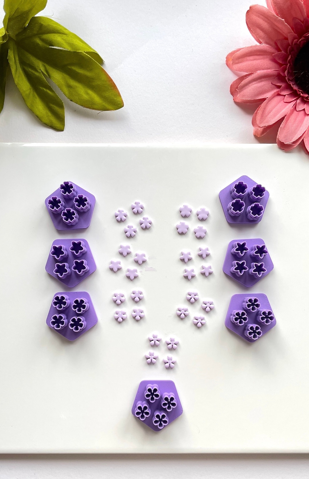 Mini Flowers Micro Cutter for Polymer Clay, Floral Clay Cutter, Clay ...