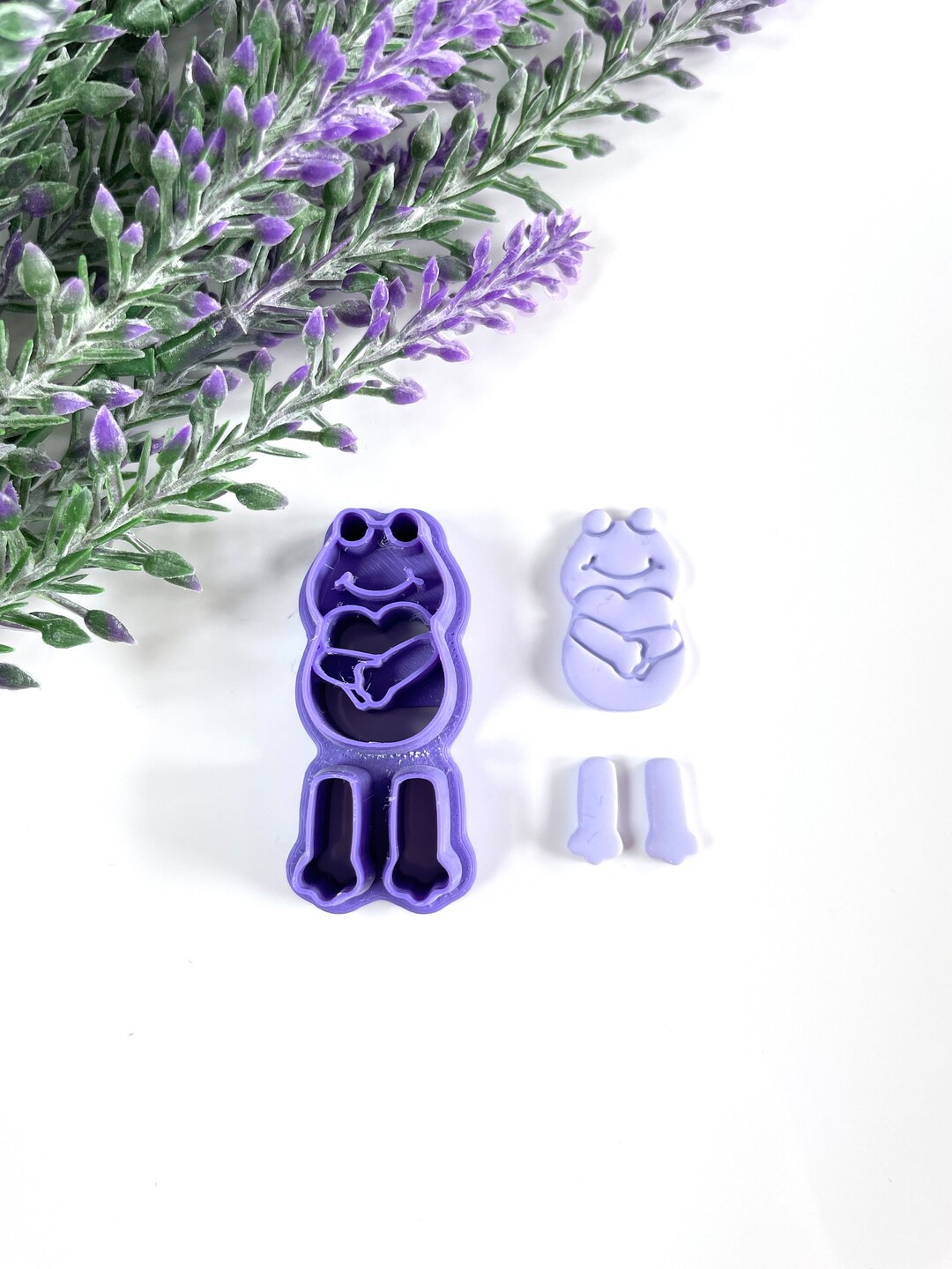 Frog With Heart Cutter for Polymer Clay, Cute Animal Cutter, Polymer ...
