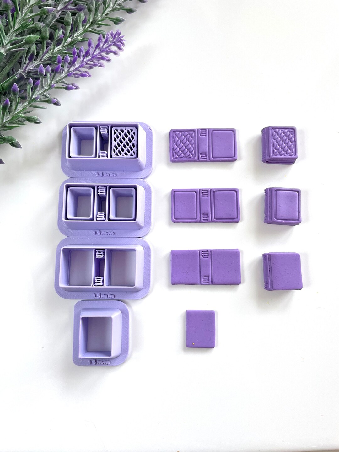 Book Polymer Clay Cutter Set, Book Cover Cutter, Cookie Cutters ...