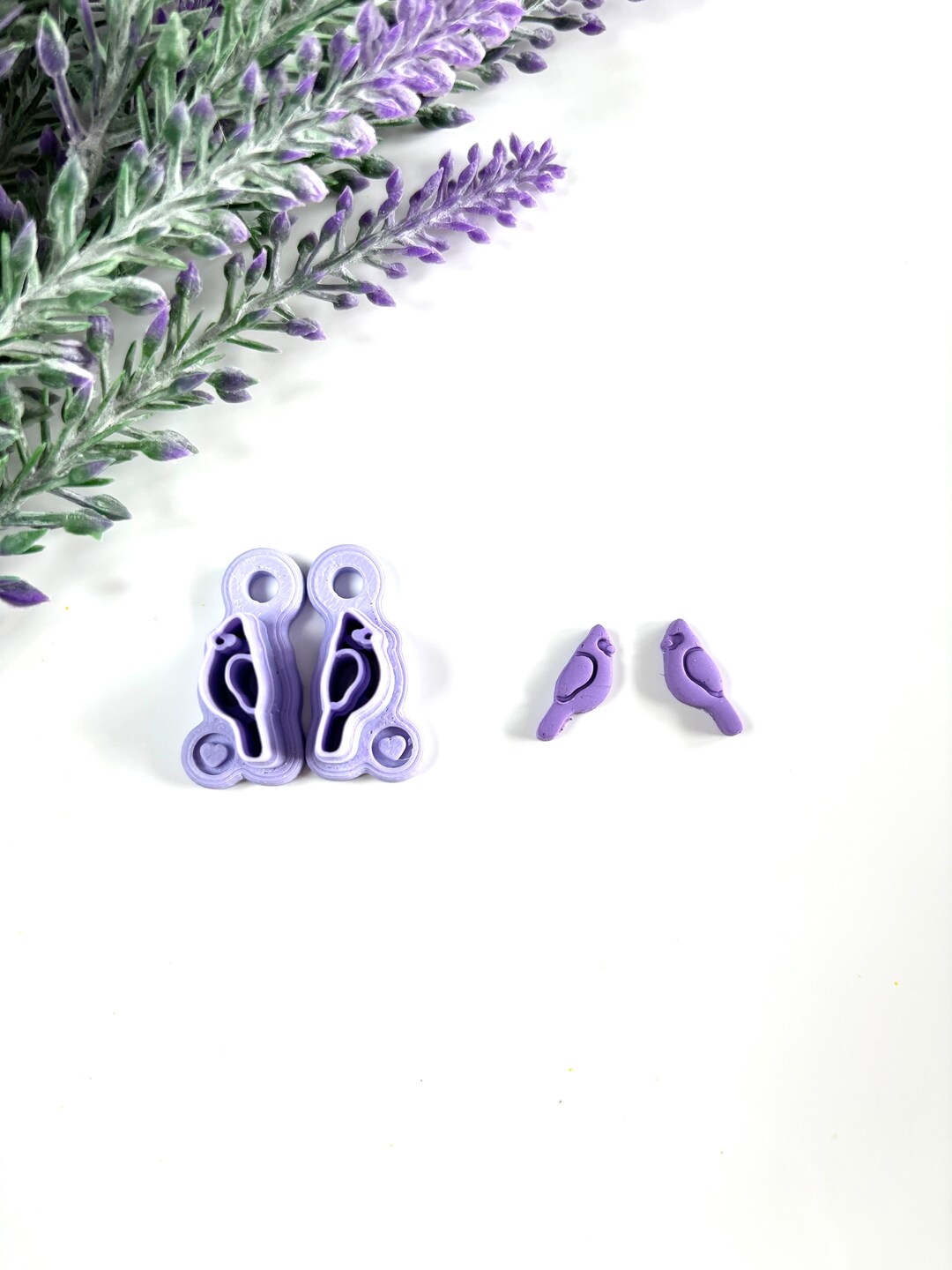 Chubby Cardinal Bird Clay Cutter, Cute Bird Cutter, Polymer Clay ...