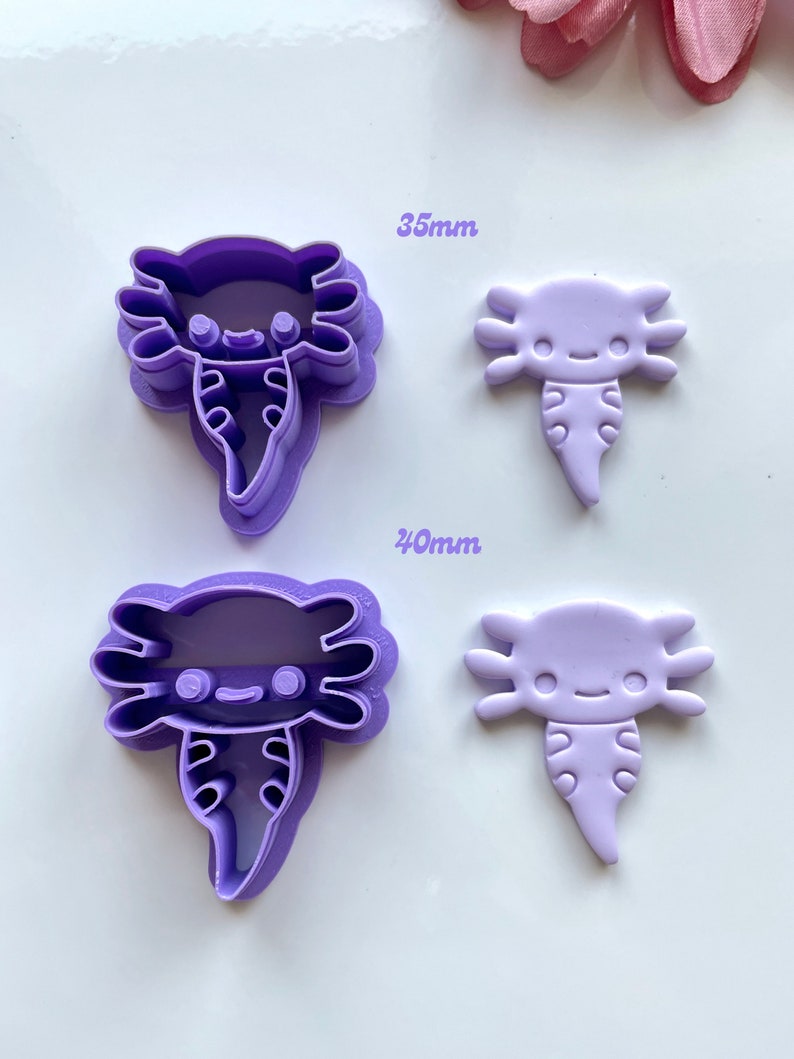 Axolotl Cutter: Polymer Clay Earrings, Cookie Cutter - Etsy